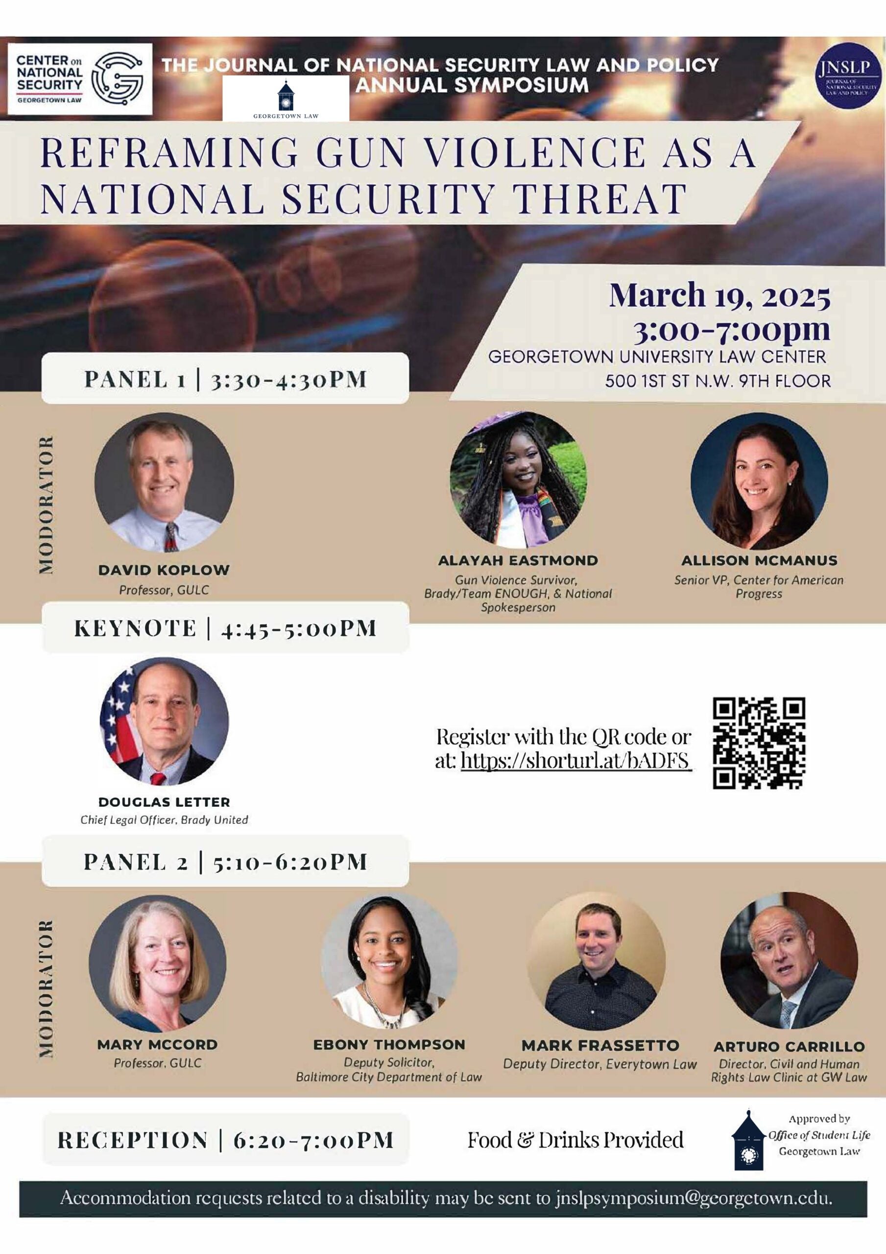 The Journal of National Security Law and Policy Symposium - Georgetown Law - Center on National ...